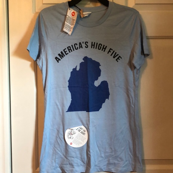 Tops | Michigan High Five Tee | Poshmark